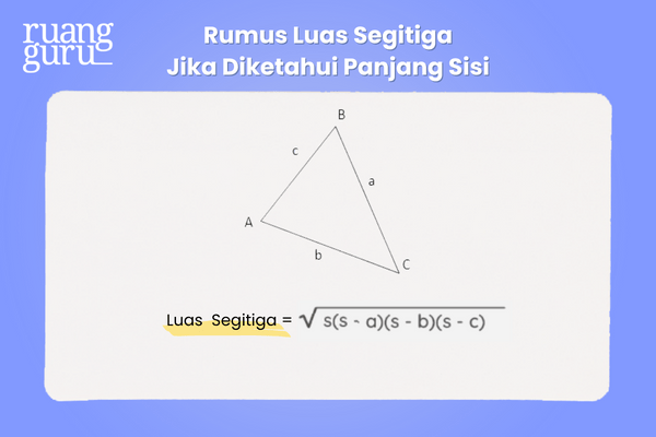 Rumus dan Cara Menghitung Keliling & Luas Segitiga